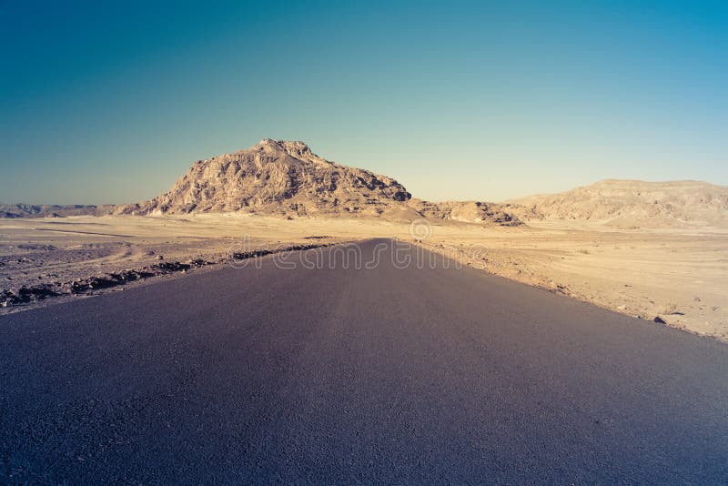 Empty desert road stock image. Image of paper, mottled - 84914601