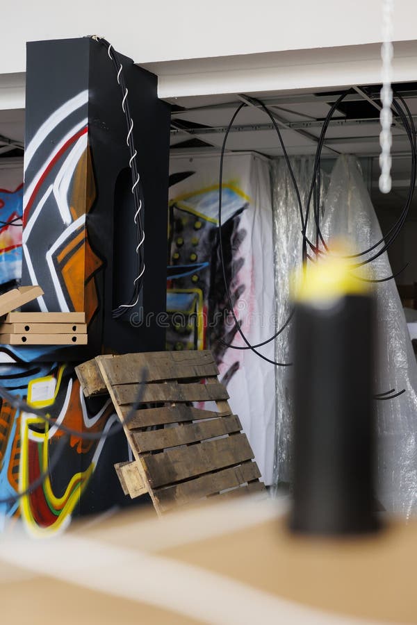 Empty Deserted Messy Space with Abandoned Garbage Stock Photo - Image ...