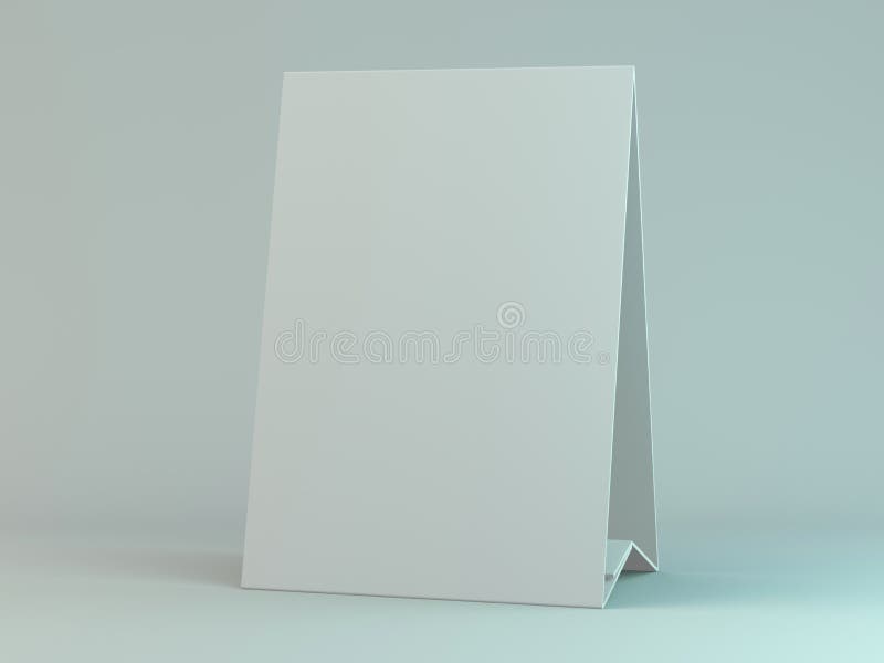 Empty Desk Calendar on Table. Mockup Design Concept Stock Illustration ...