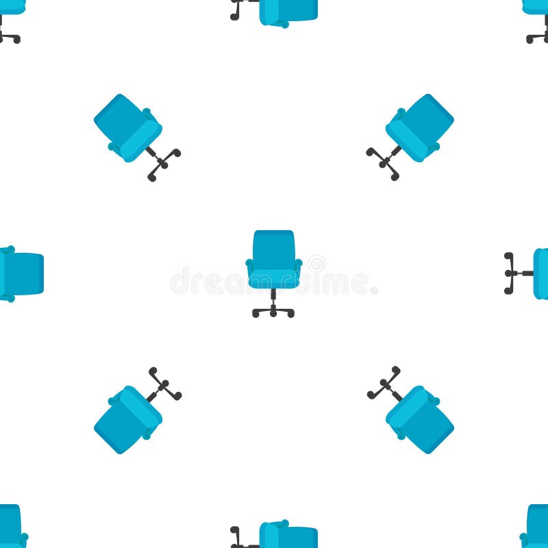 Empty Desk Chair Pattern Seamless Vector Stock Vector - Illustration of ...