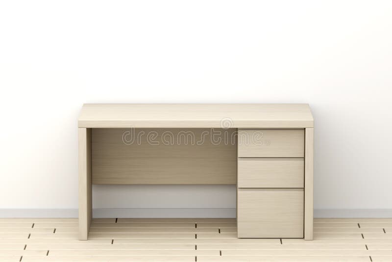 Empty desk in the office stock illustration. Illustration of office ...