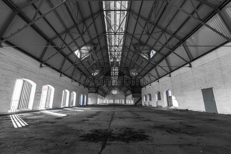 An Empty Desolate Industrial Building Inside Stock Photo - Image of ...