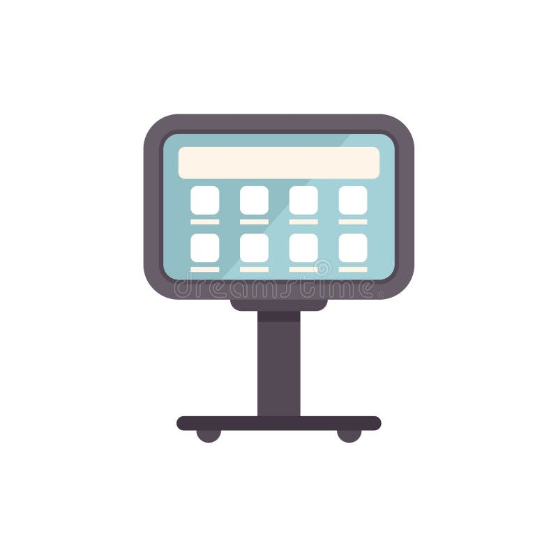 Empty Digital Information Board Showing Flight Departure Schedule Stock ...