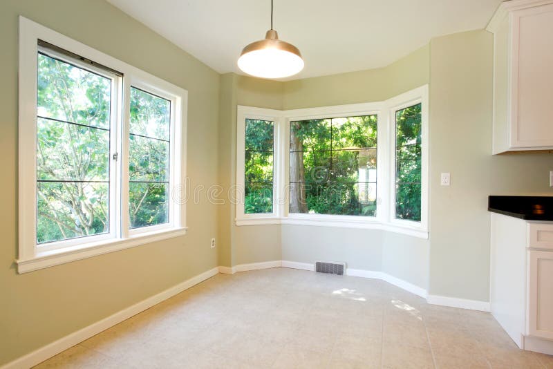 Empty dining room stock image. Image of window, house - 47577309