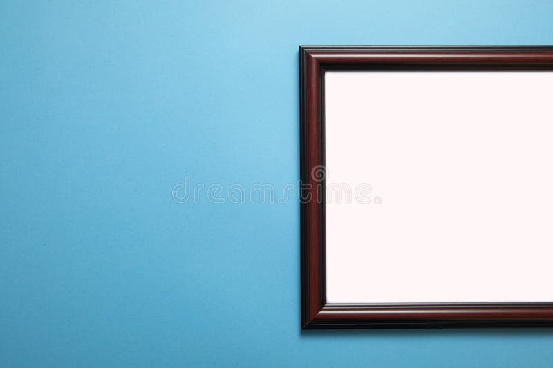 Empty Diploma or Certificate Frame on the Table Stock Image - Image of ...