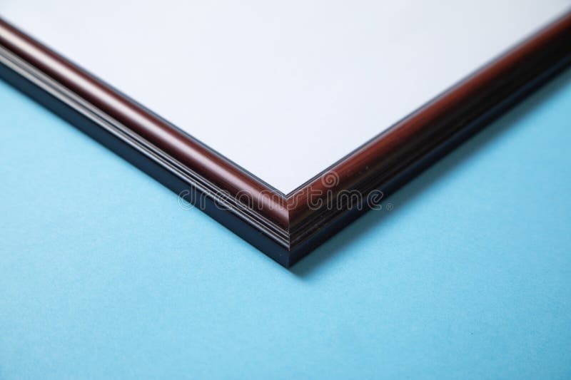 Empty Diploma or Certificate Frame on the Table Stock Image - Image of ...