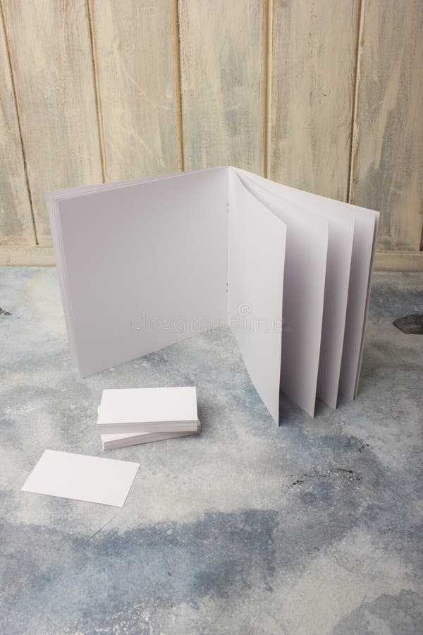 Empty Directory, Magazines, a Book Layout on the Background of a Tree ...