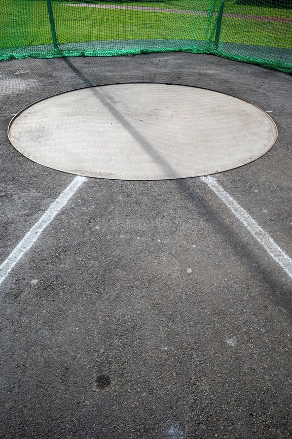 Empty Discus and Hammer Throwing Ring Outdoors Stock Photo - Image of ...