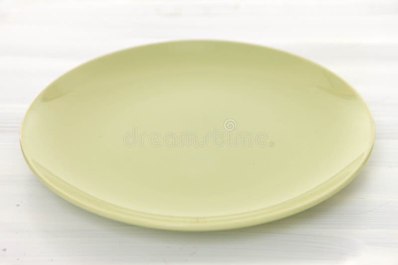 Empty Dish on a Dining Table Stock Image - Image of space, kitchen ...