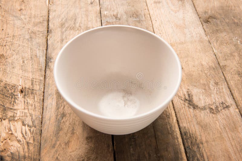 Empty Dish after Food on the Wooden Background Stock Image - Image of ...
