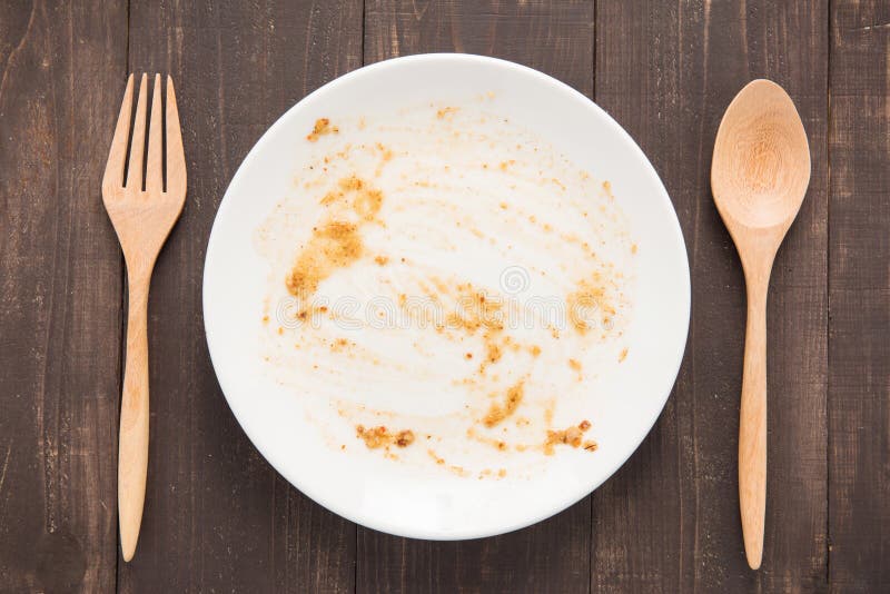 Empty Dish after Food on the Wooden Background Stock Image - Image of ... Empty Dish after Food on the Wooden Background Stock Image - Image of ...
