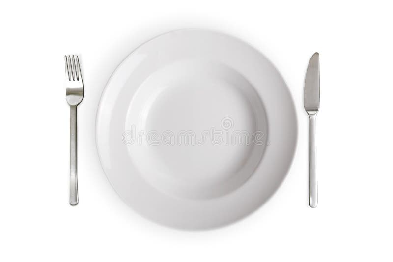 Empty Dish Isolated On White Background Stock Image - Image of cuisine ...