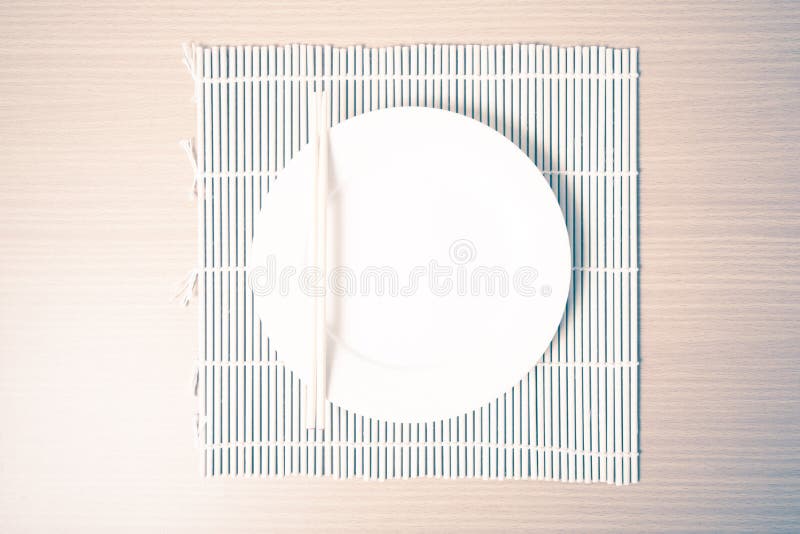 Empty dish vintage style stock photo. Image of blank - 58933286