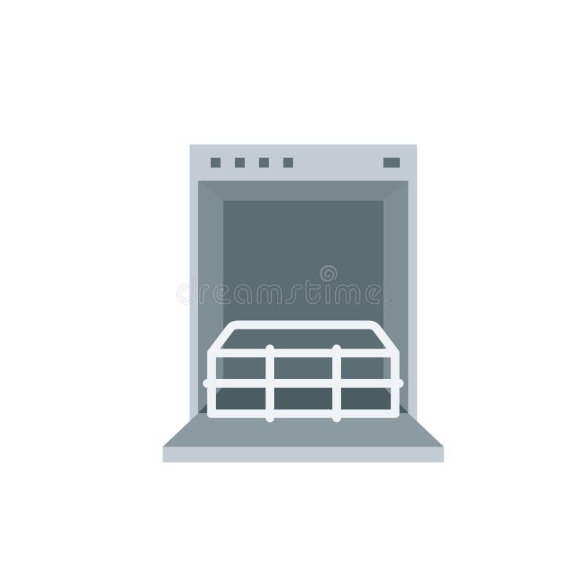 Empty Dishwasher Icon. Clipart Image Stock Vector - Illustration of ...
