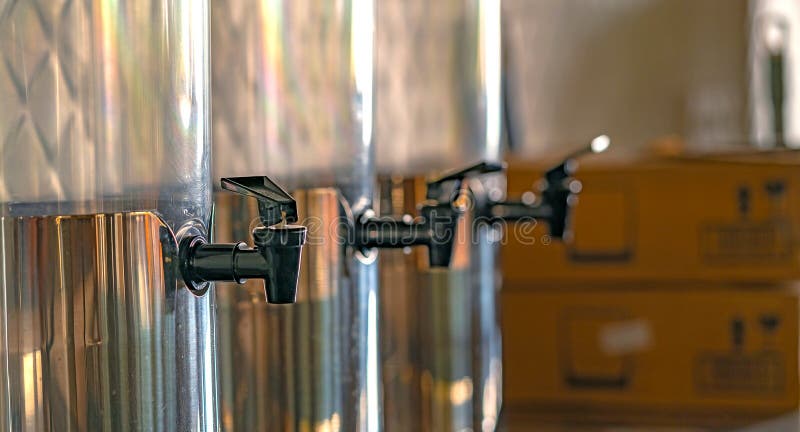 Empty Dispenser or Beverage Dispenser on Kitchen Stock Image - Image of ...