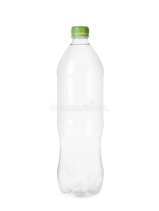 Empty Disposable Plastic Bottle Isolated on White Stock Image - Image ...