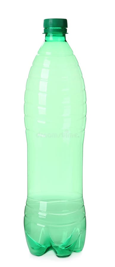 Empty Disposable Plastic Bottle Isolated on White Stock Photo - Image ...