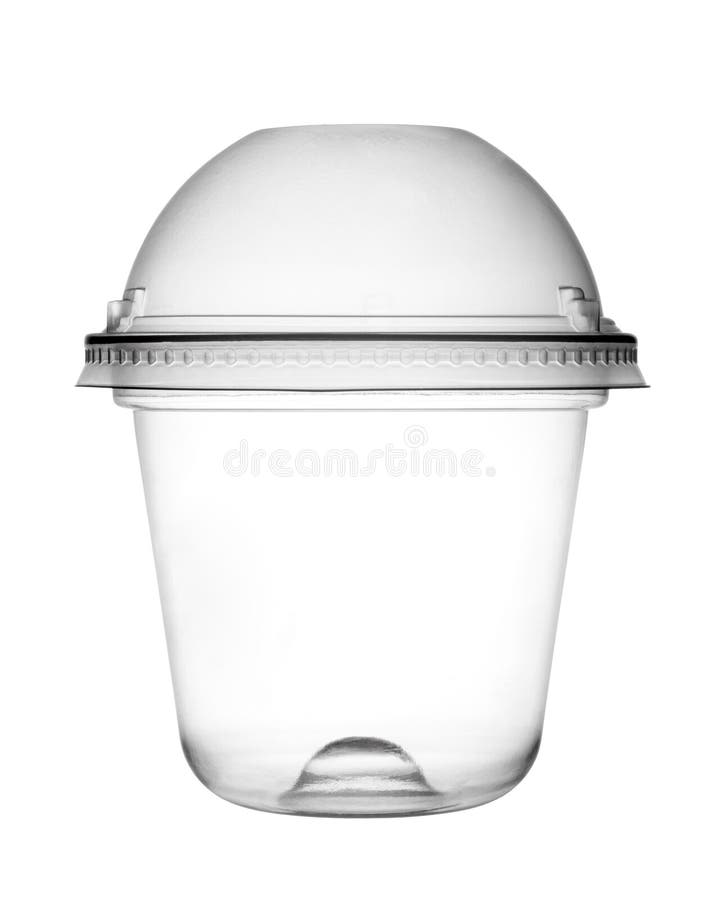 Empty Disposable Plastic Specimen Test Container Stock Photo - Image of ...
