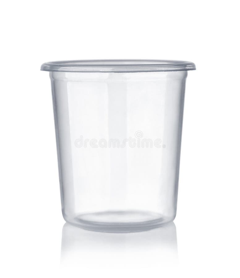 Empty Disposable Plastic Specimen Test Container Stock Photo - Image of ...