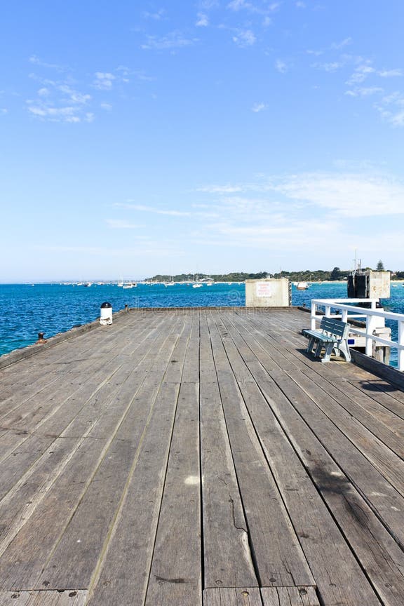 Empty dock stock image. Image of flat, deck, dock, water - 22634805