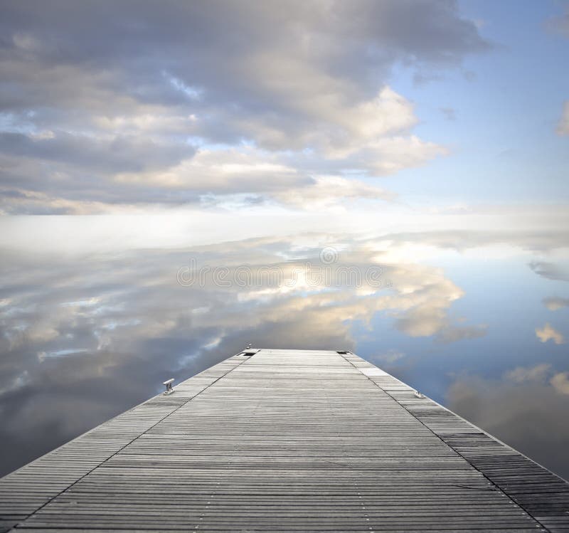 Empty dock stock photo. Image of pier, cloudy, empty - 39524730