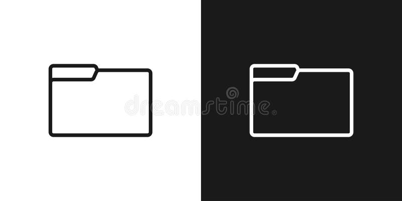 Empty Document File Outline Design Vector Illustration Stock Vector ...