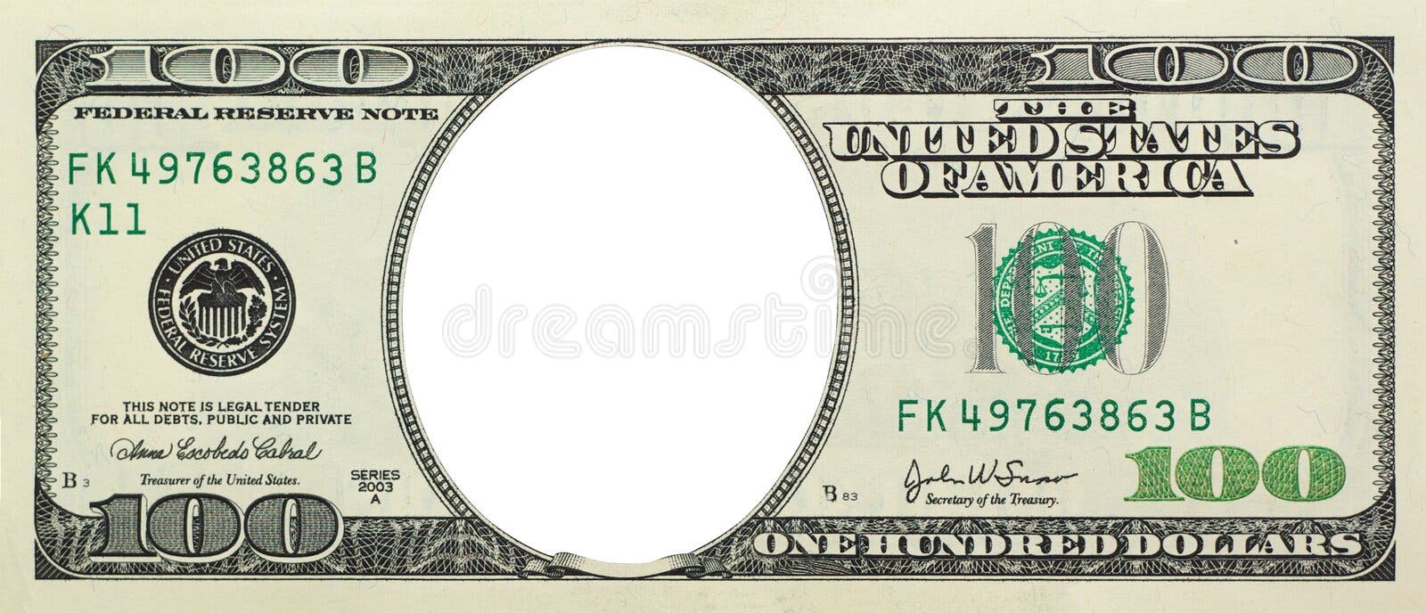 Dollar frame stock image. Image of american, empty, financial - 8504837
