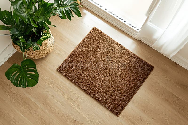 Blank Doormat on Wooden Floor: Ready for Your Custom Design, Perfect ...