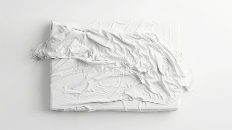 Empty double bed top view stock photo. Image of modern - 327447286