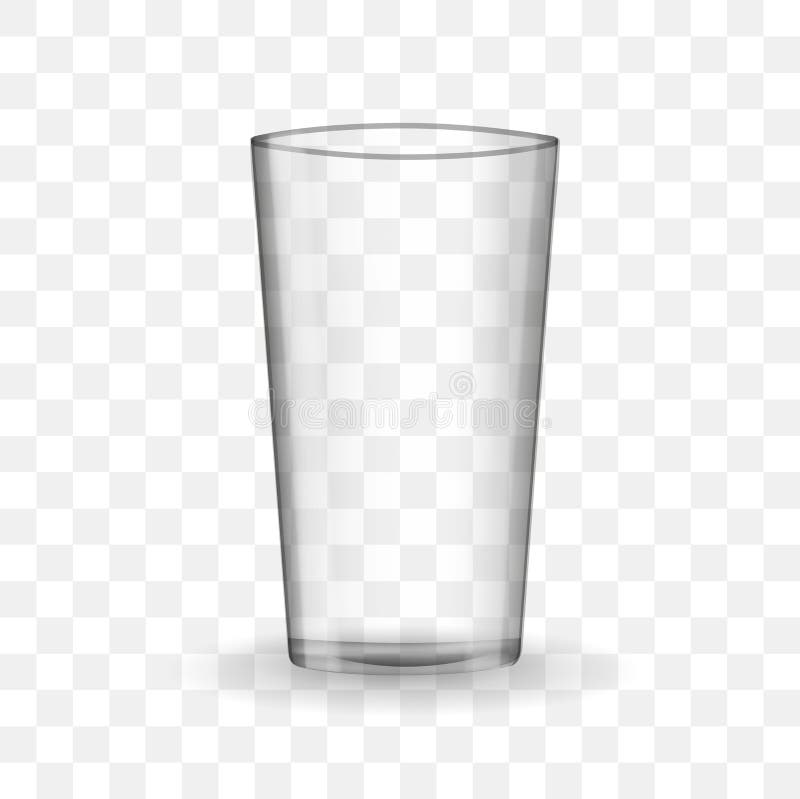 Empty drinking glass cup. stock vector. Illustration of crystal - 112115019