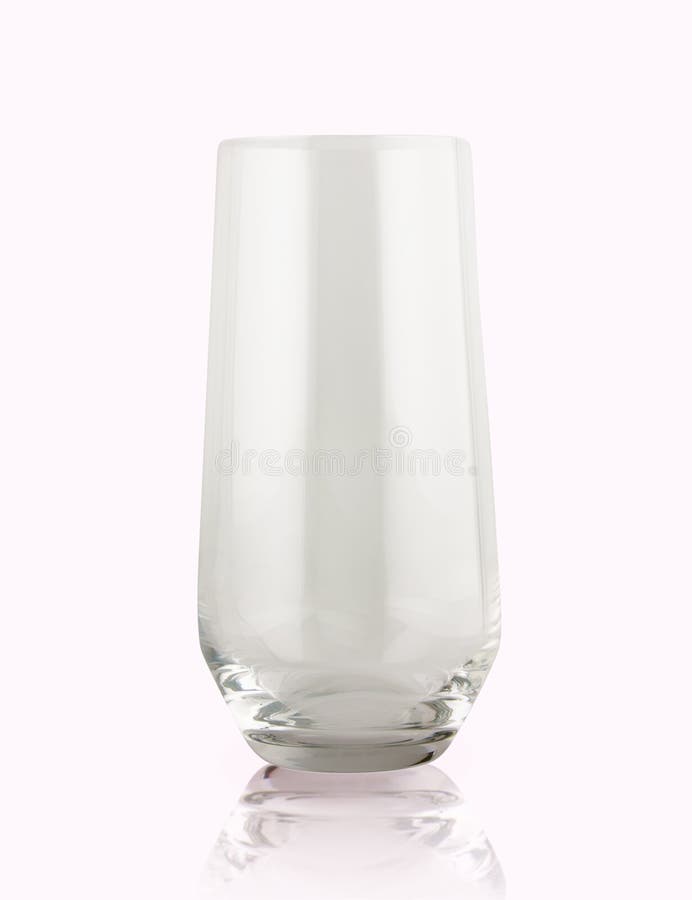 Empty drinking glass cup. stock image. Image of shiny - 87783499