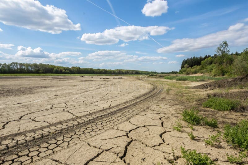 Empty Dry Cracked Land for Housing Construction Project Stock ...