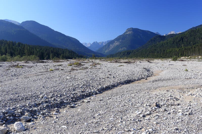 Empty and dry river bed stock photo. Image of channel - 132228218