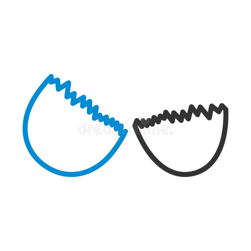 Empty Egg Shell Icon stock vector. Illustration of holiday - 249363077