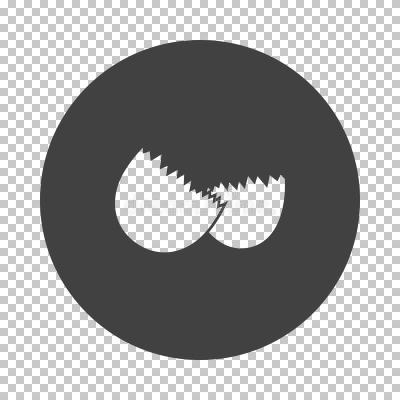 Empty Egg Shell Icon stock vector. Illustration of holiday - 249363077