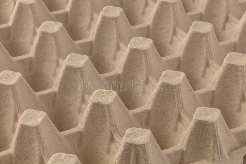 Empty Egg Tray. Front View from Above Stock Image - Image of eggshell ...