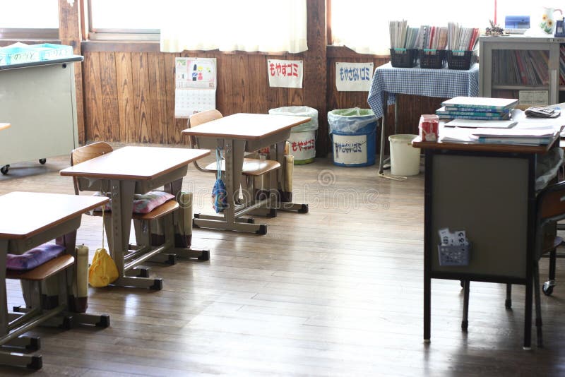 Empty Elementary Class Room in Japan Editorial Image - Image of sunny ...