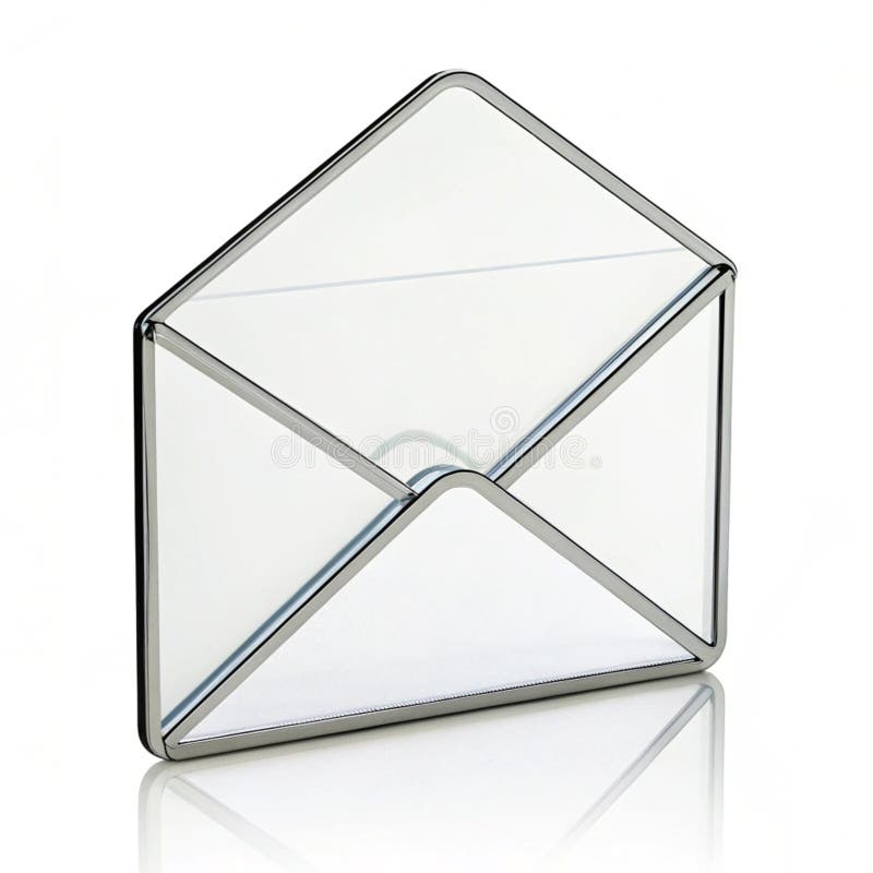 Empty Email Isolated on Transparent Background Stock Illustration ...