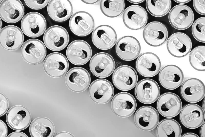 Empty energy drink cans stock photo. Image of drink, silver - 95011400