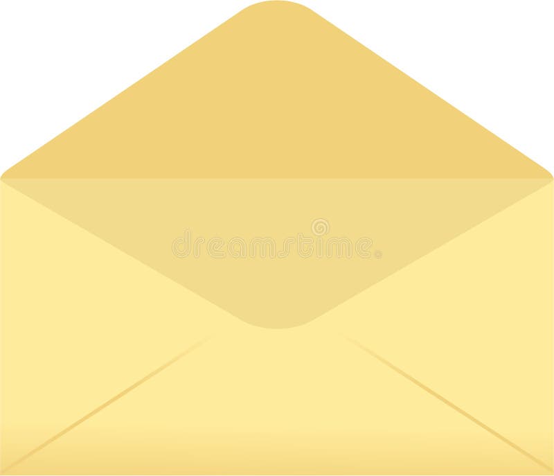 Empty envelope stock illustration. Illustration of correspondence - 7283198