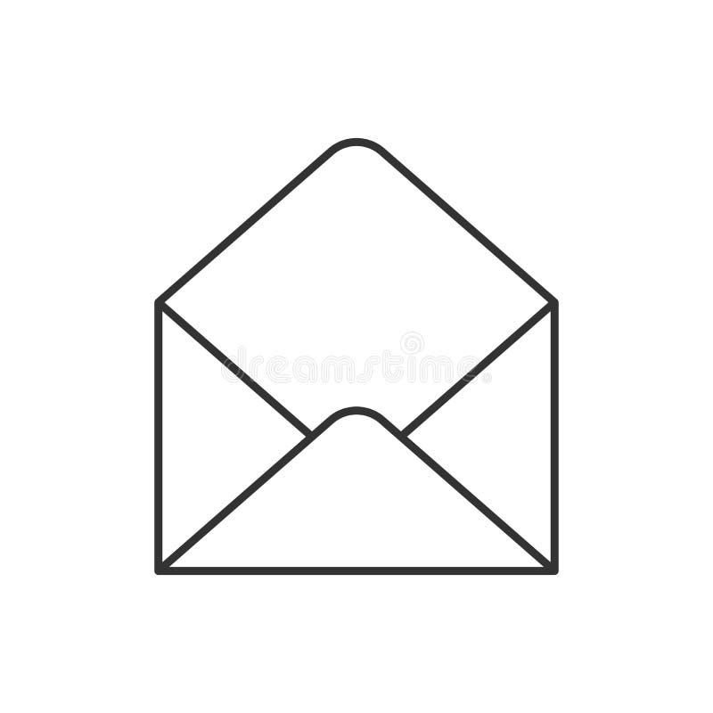 Empty Envelope Opened Decorated with Ribbon Bow Stock Vector ...