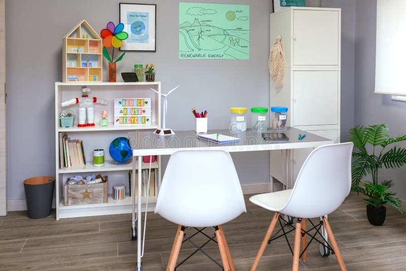 Empty Environmental Classroom Ready for Ecology Class Lesson Stock ...