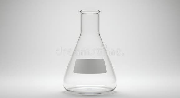 Empty Erlenmeyer Flask stock illustration. Illustration of tools ...