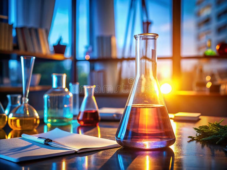 Empty Erlenmeyer Flask a Visual Representation of Scientific ...