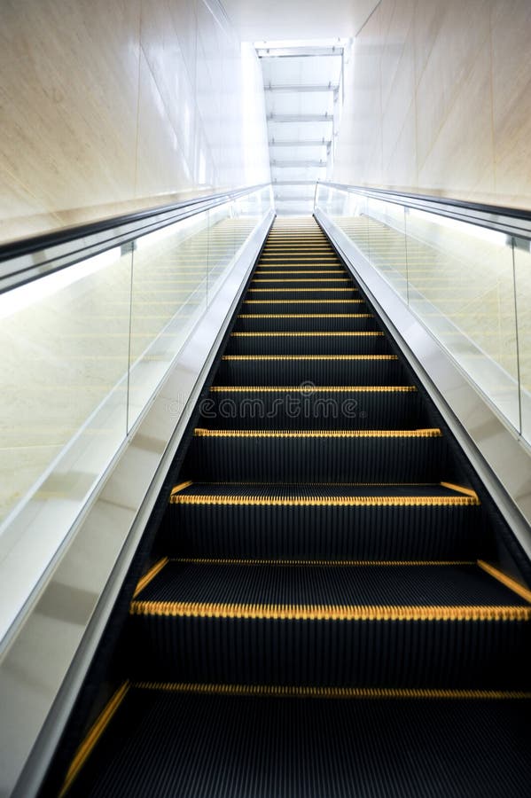 Empty escalator stock photo. Image of shopping, human - 10016402