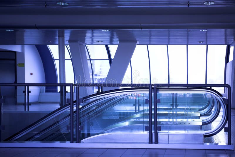 Empty escalator stock image. Image of airport, business - 5914193