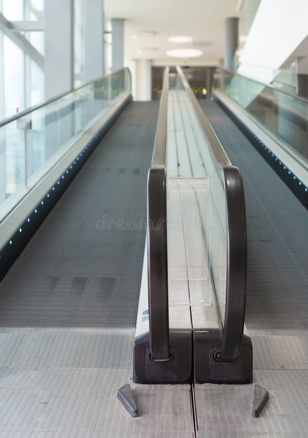 Empty escalator. stock image. Image of entrance, design - 56933757