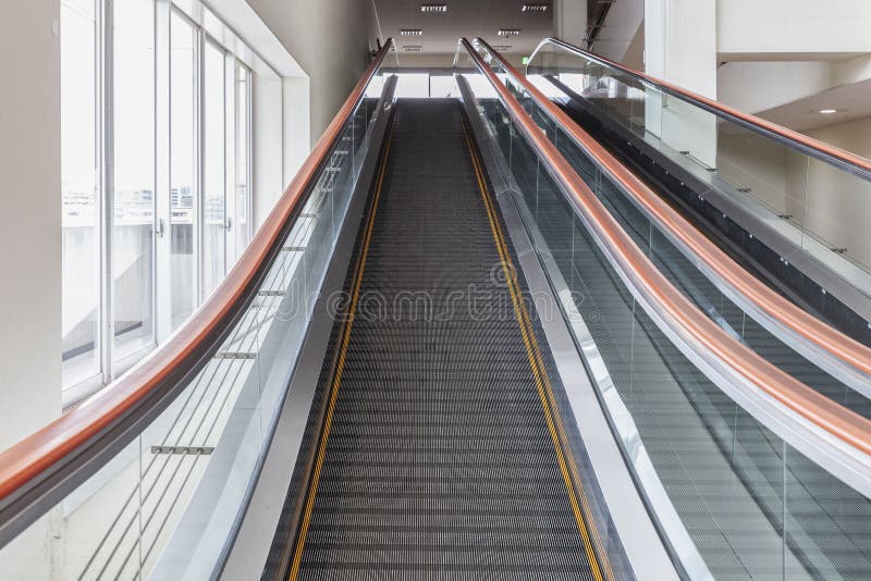 Empty escalator stairs stock photo. Image of climb, customers - 33054774