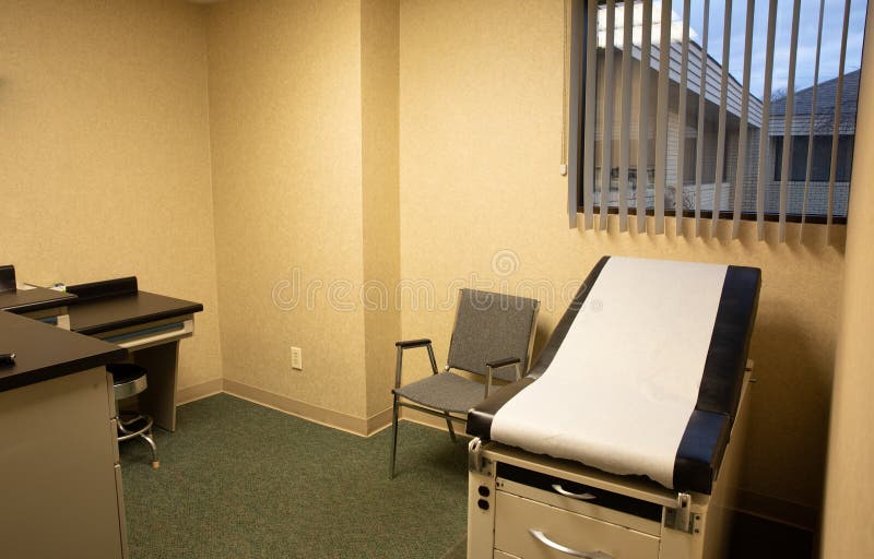 Empty Exam Room is Clean and Ready Stock Image - Image of laboratory ...