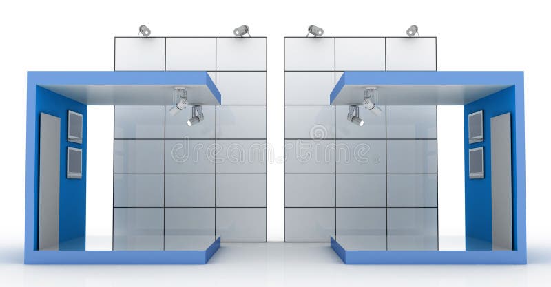 Empty Exhibition Booth, Copy Space Illustration Stock Illustration ...